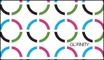 GOFINITY Black Business Card with Optional QR Code